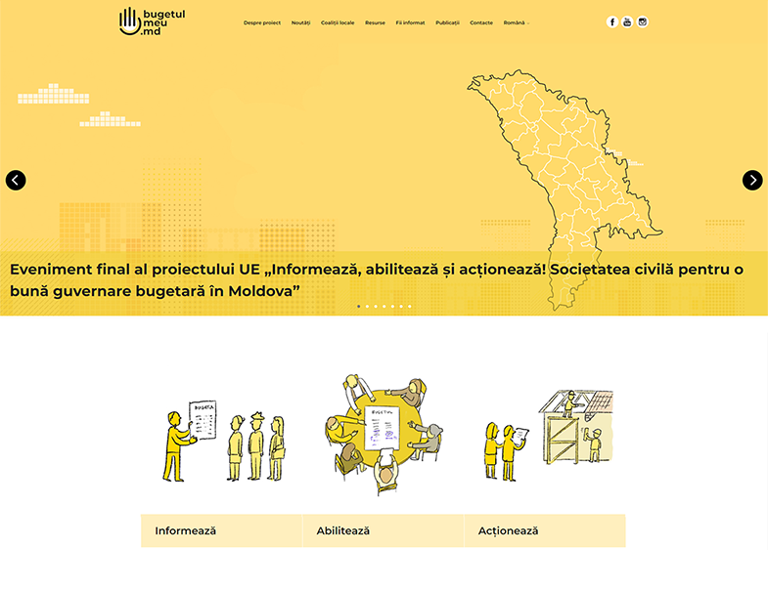 Portfolio de proiectare, dezvoltare si promovare a site-urilor in Moldova