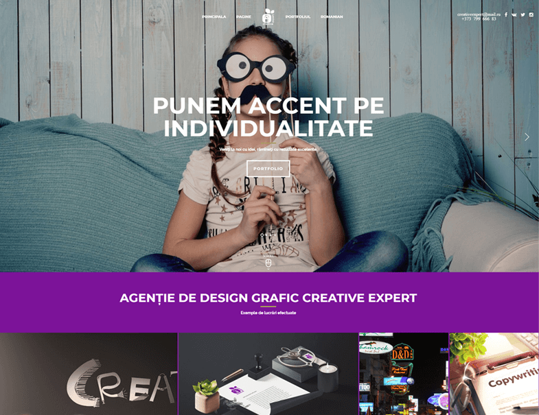 Portfolio de proiectare, dezvoltare si promovare a site-urilor in Moldova