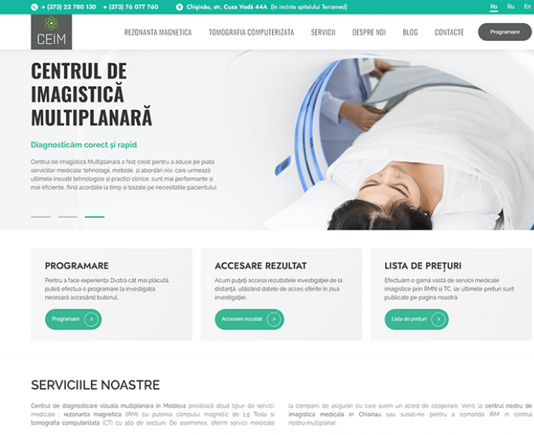 Portfolio de proiectare, dezvoltare si promovare a site-urilor in Moldova